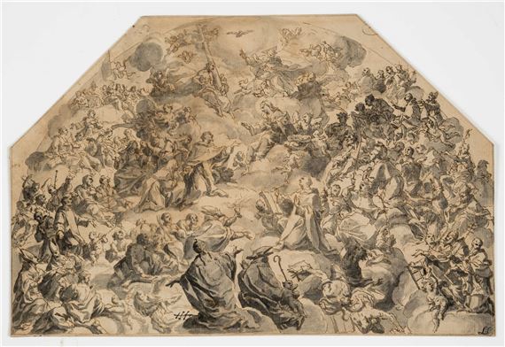 Francesco Solimena | The Holy Trinity and Saints in Glory | MutualArt