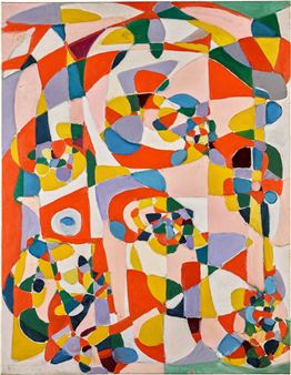 Fahr-el-Nissa Zeid | Portrait of Sally-Ann Mango (1985) | MutualArt