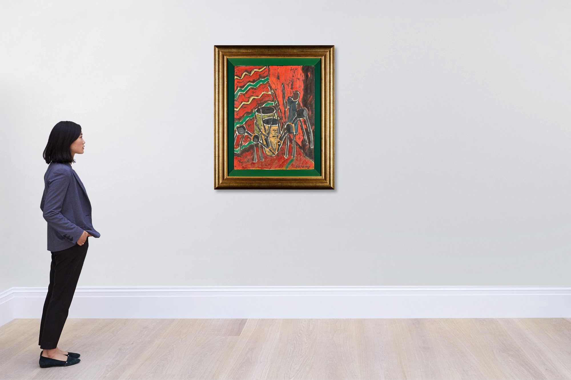 Inji Efflatoun | Untitled (1955) | MutualArt