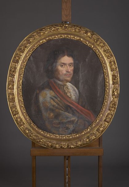 French School, 18th Century | Portrait of a man with a red scarf ...