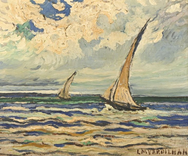 Louis Mathieu Verdilhan | The Sailboats | MutualArt