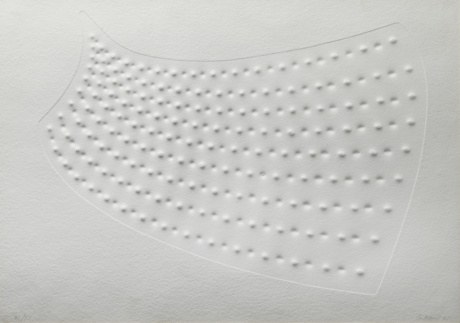 Enrico Castellani | Carta esteroflessa. (1995) | MutualArt