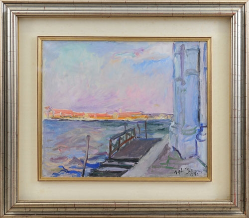 Alfredo Beltrame | Laguna view of the Customs House (1973) | MutualArt