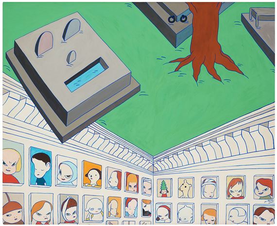 Marie-Louise Ekman | Nara-barn och gravsten (2004) | MutualArt