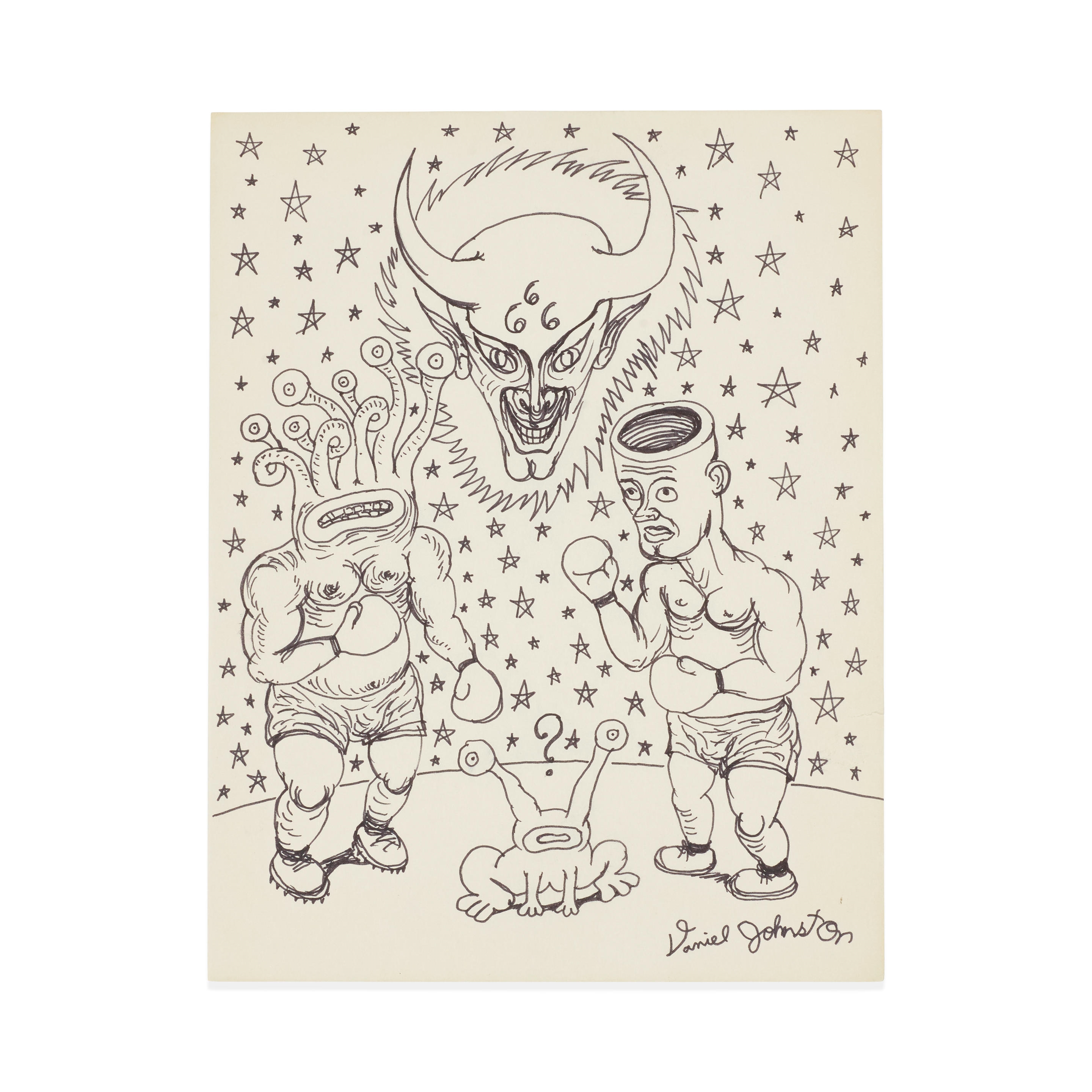 Daniel Johnston | Good Versus Evil Boxing Match | MutualArt