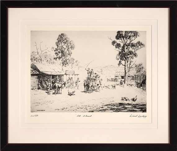 Lionel Lindsay | All Aboard | MutualArt