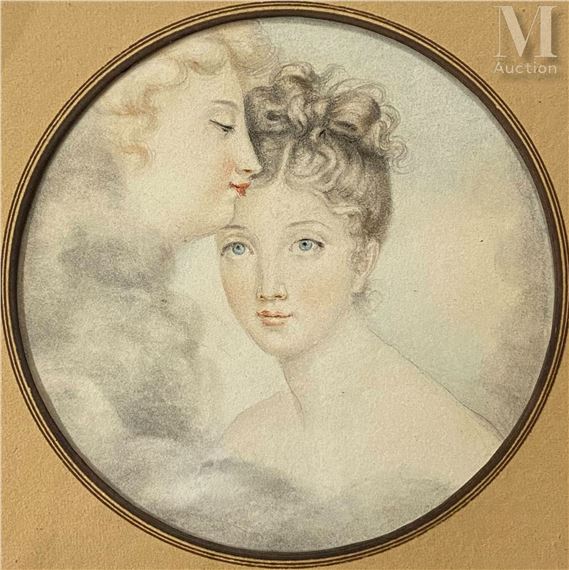 Alexandre-Évariste Fragonard | Portrait de femmes (19th Century ...