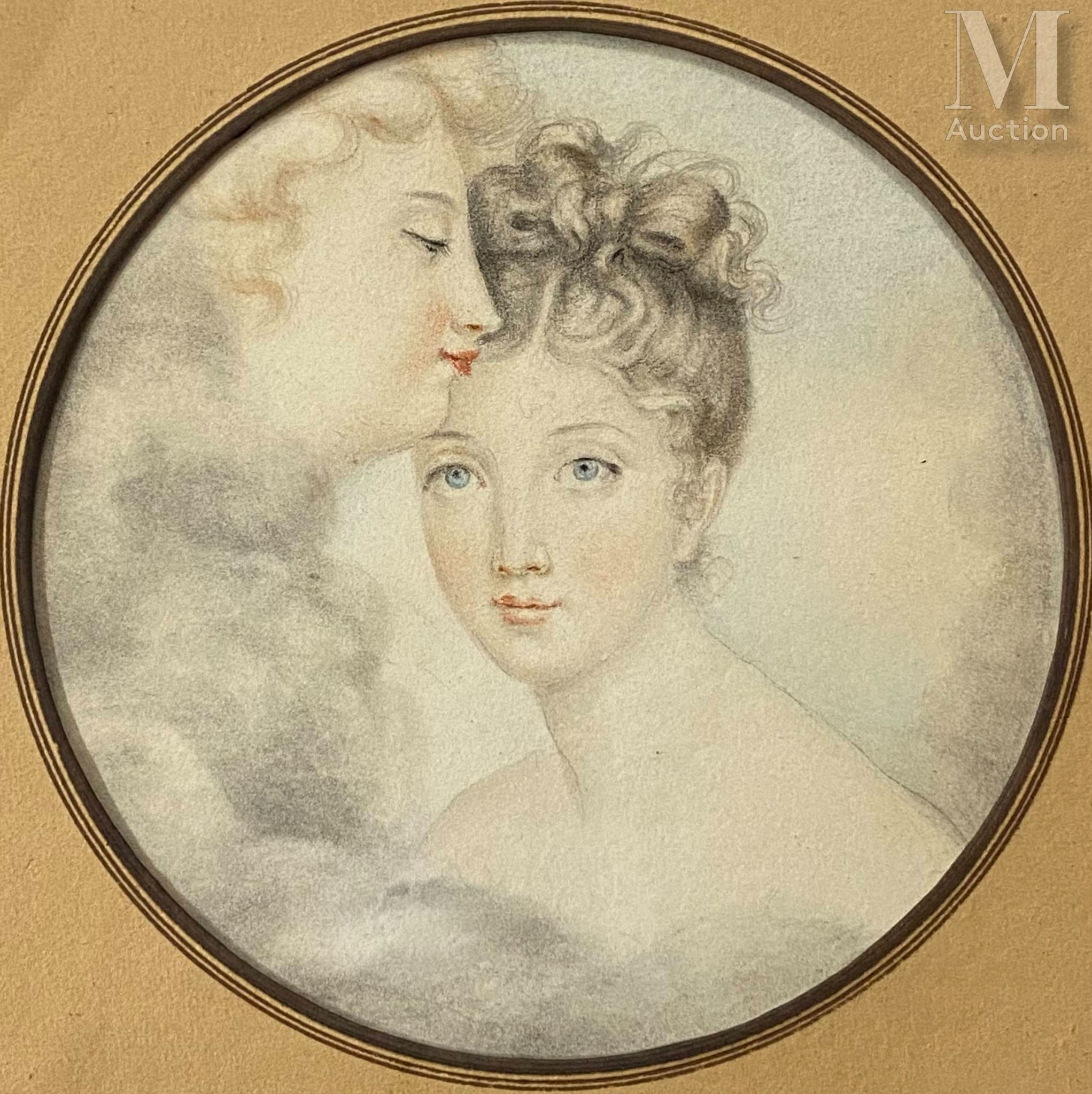 Alexandre-Évariste Fragonard | Portrait de femmes (19th Century ...