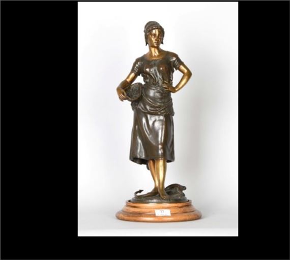 Charles Georges Ferville-Suan | La pêcheuse de crevettes | MutualArt