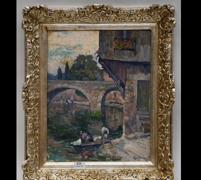Paul Leduc | Les lavandières à Moret sur Loing | MutualArt