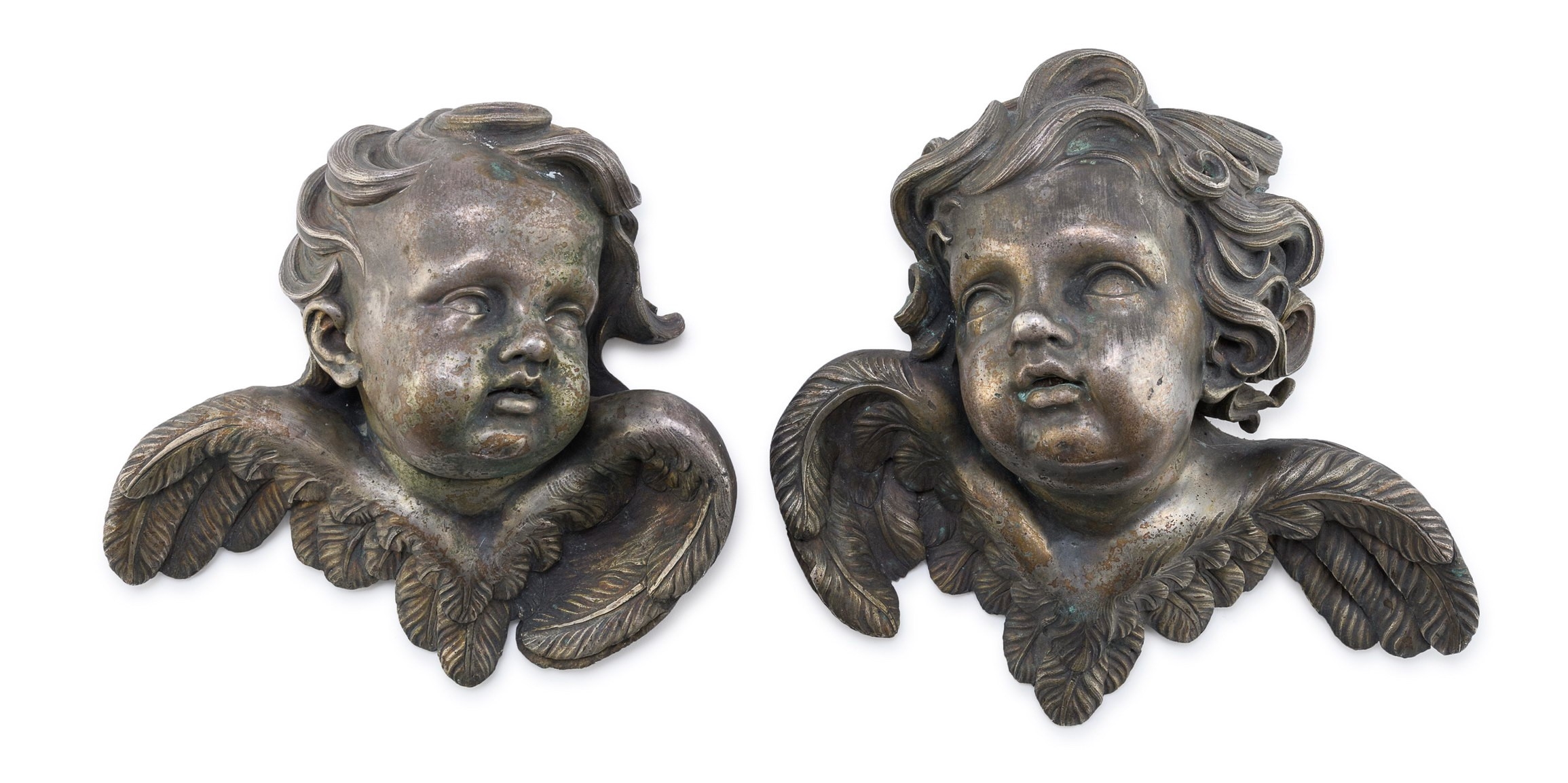 Roman School, 17th Century | chiseled with baroque-style cherub heads ...