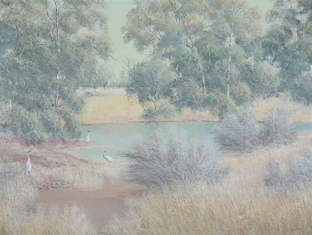 David Clyde Dridan | Wilcannia Waterhole | MutualArt