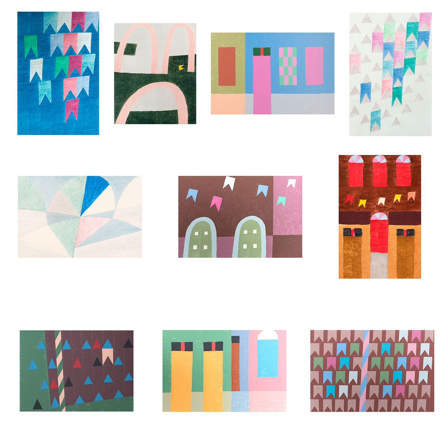 Alfredo Volpi | Bandeirinhas | MutualArt