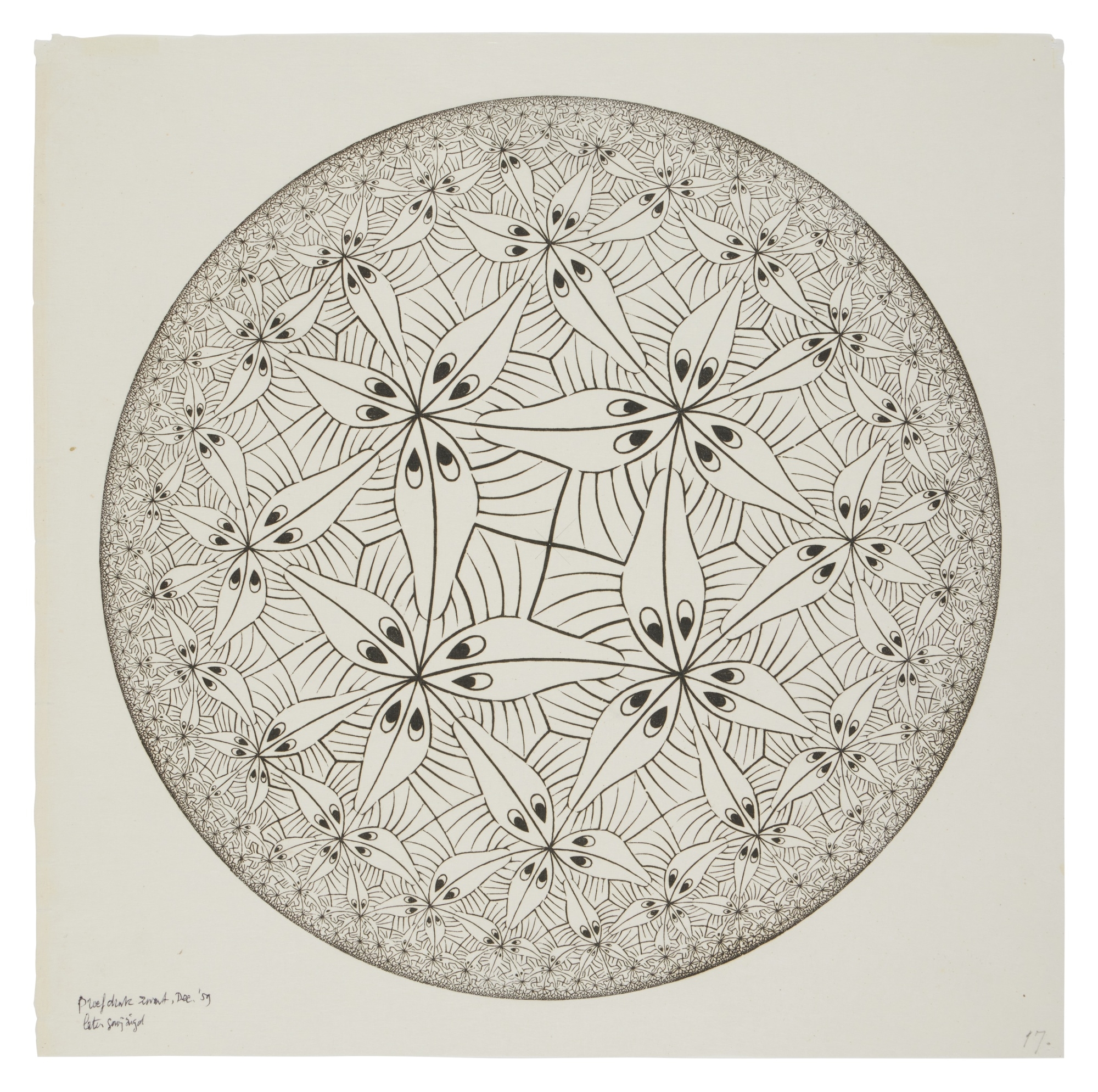 Maurits Cornelis Escher | Circle Limit III (1959) | MutualArt