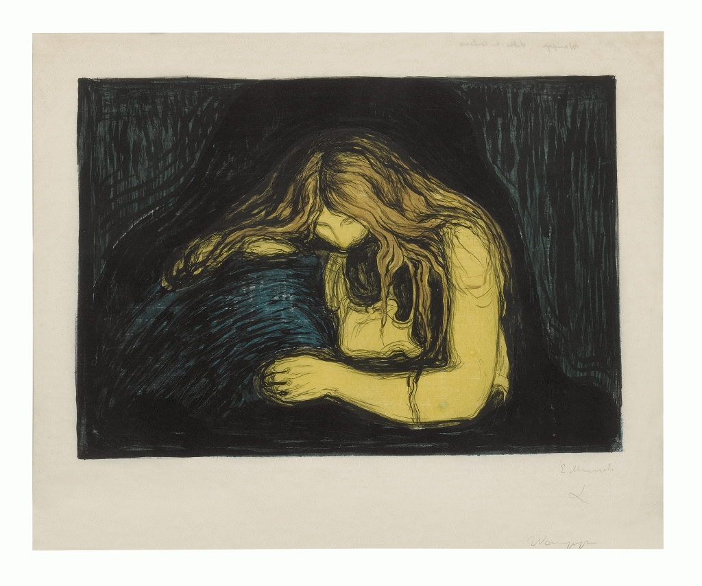 Edvard Munch | Vampyr II (Vampire II) (1895) | MutualArt