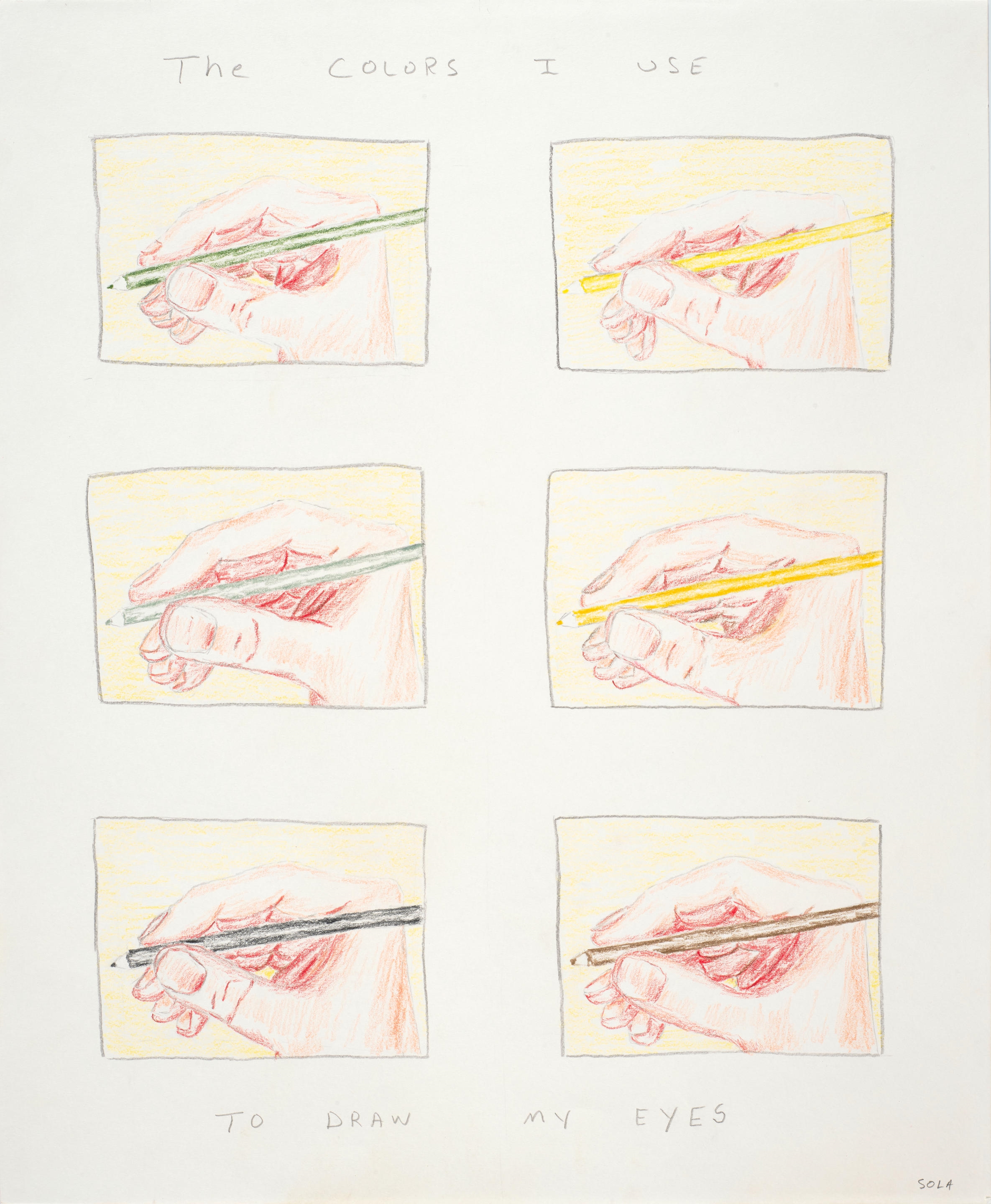 Joe Sola | The Colors I Use To Draw My Eyes (2017) | MutualArt