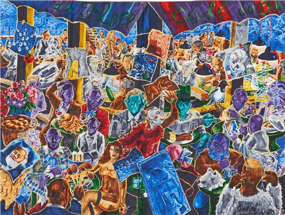 Jörg Immendorff | Café de Flore. (1992) | MutualArt