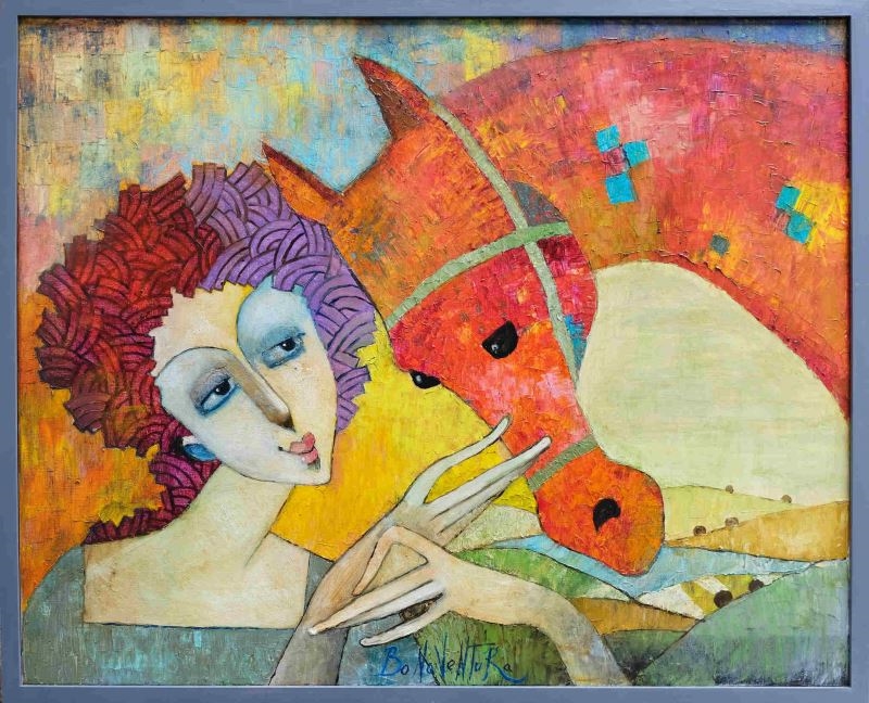 Jan Bonawentura Ostrowski | Portrait With a Horse (2022) | MutualArt