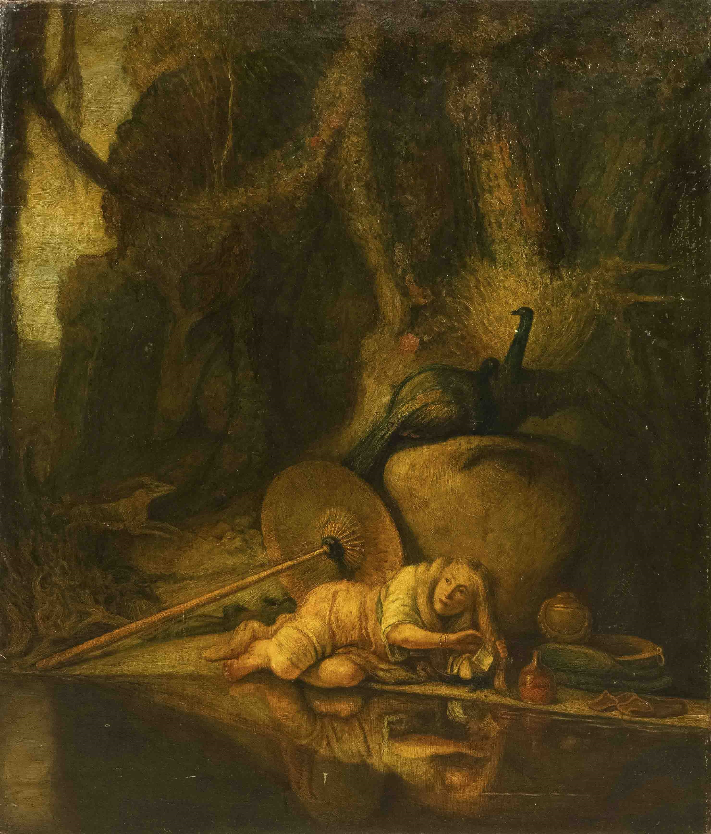 Walther Gasch | Rembrandt van Rijn, Badende am Waldweiher (Diana) (1934 ...