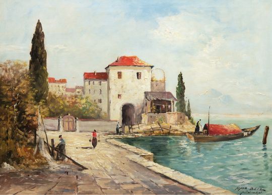 Andreas Betz | Südländische Hafenstadt | MutualArt