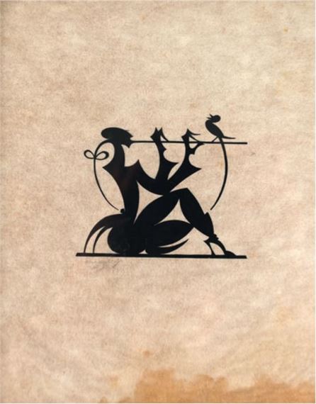 Ernst Moritz Engert | Flötespielerin mit Vogel | MutualArt