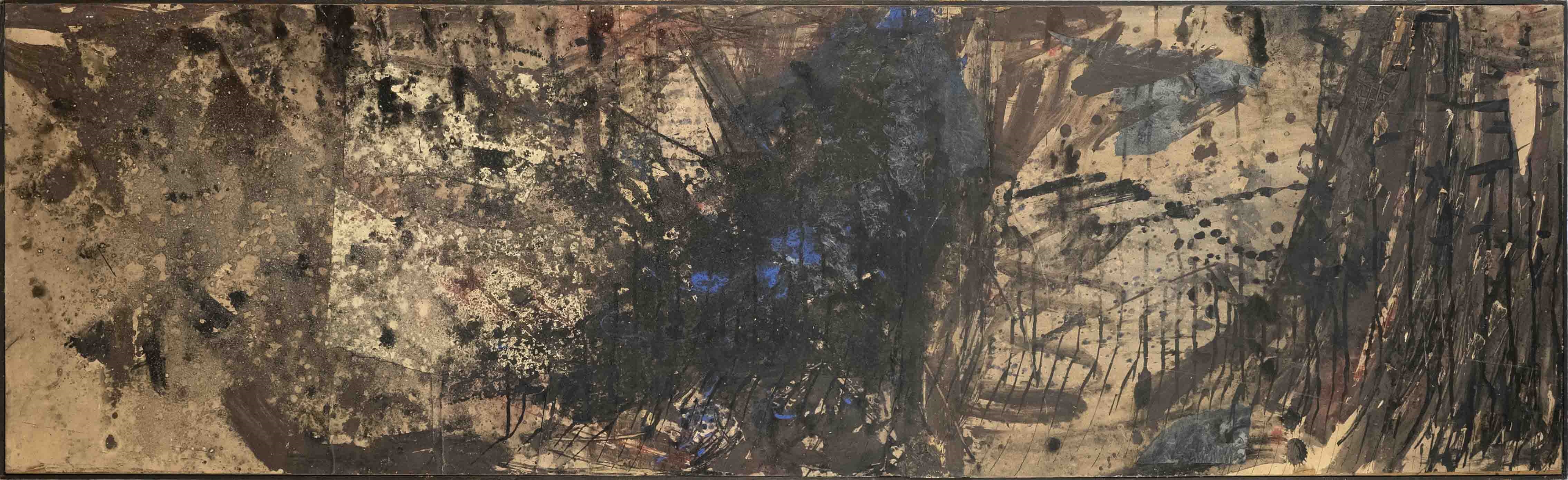 Renee Strecker | Informal composition, triptych ''Für die Erde'' (For ...