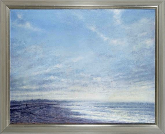 Derek Hare | Beach with groynes (1985) | MutualArt
