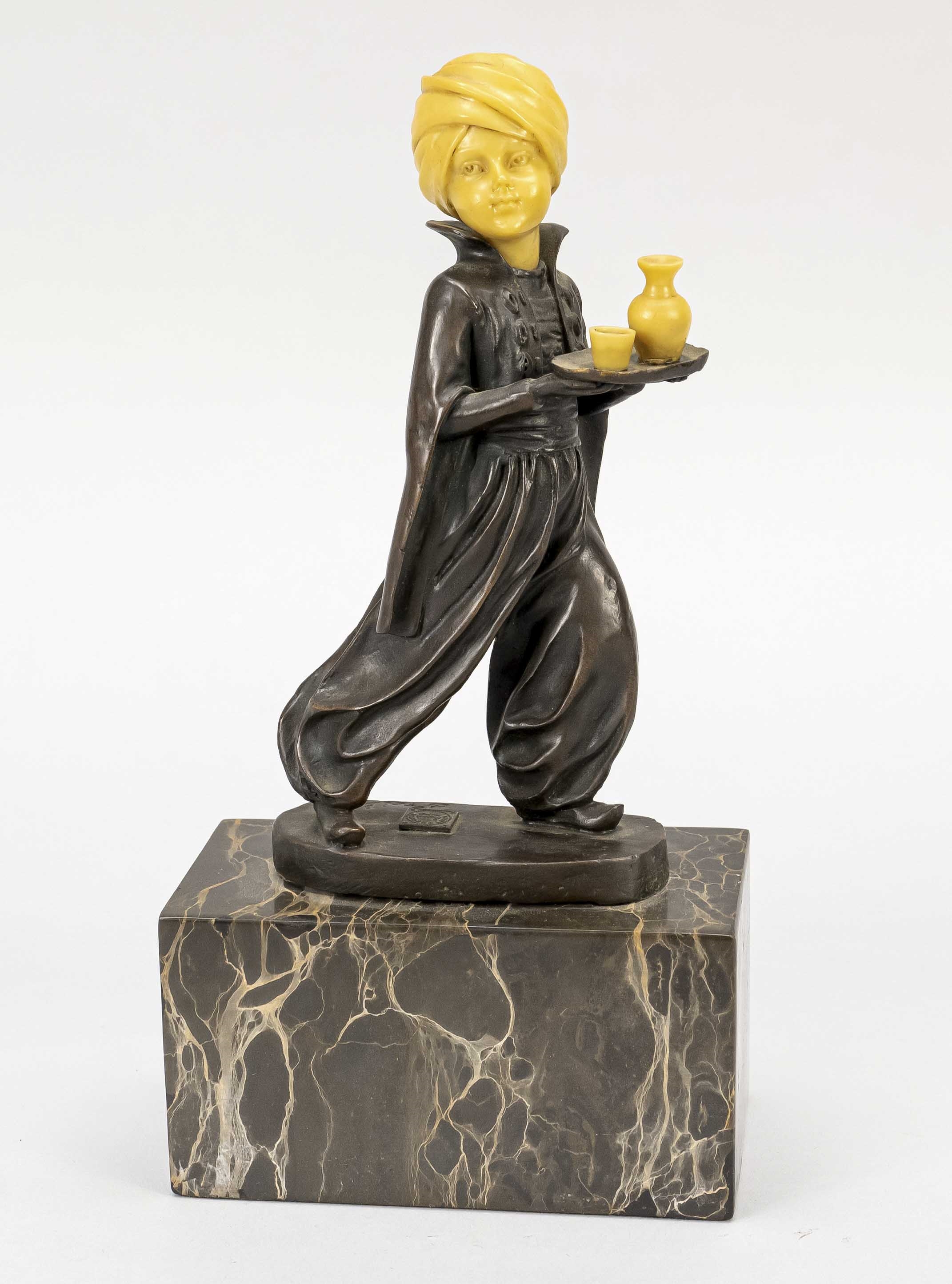 Johann Philipp Ferdinand Preiss | Mohrenknabe, striding boy with tray ...