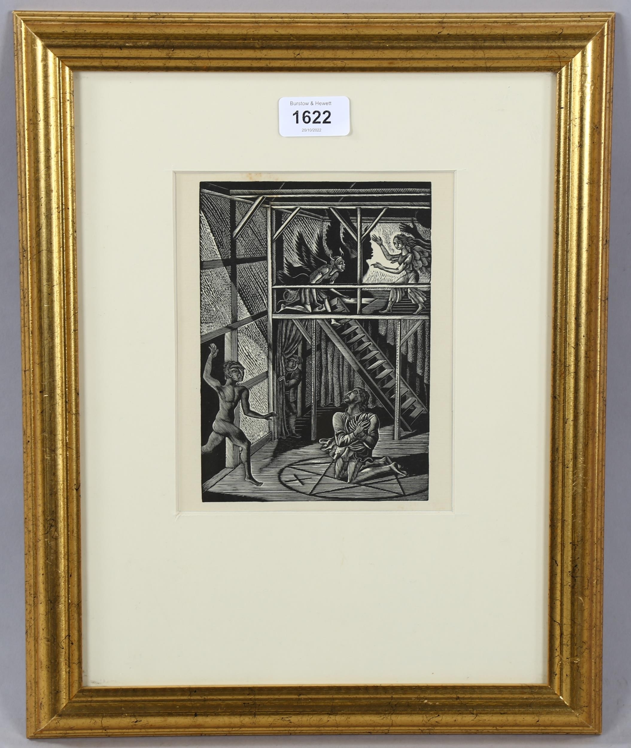 Eric Ravilious | Doctor Faustus conjuring (1929) | MutualArt