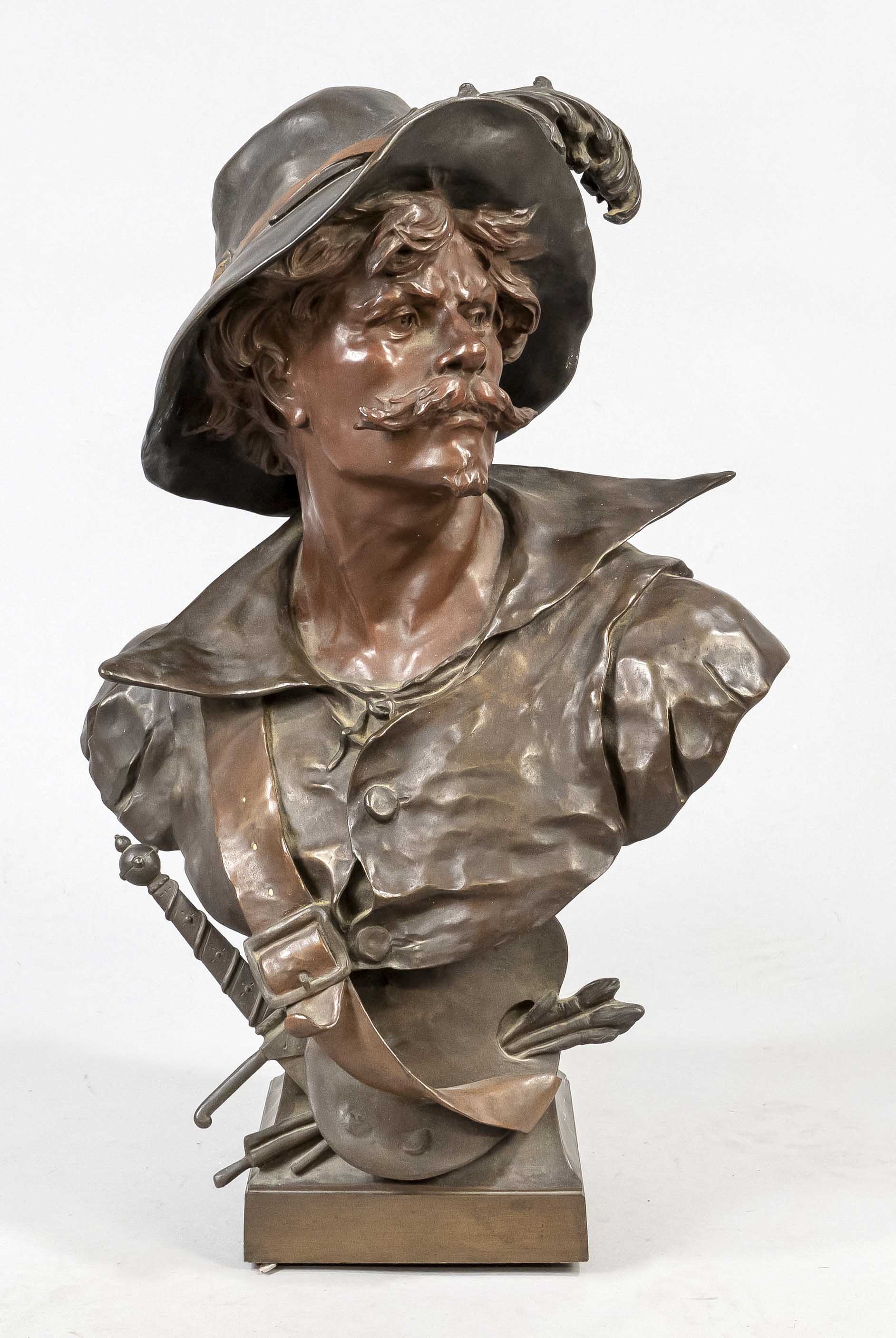 Emile-Louis Picault | Bust of the painter Salvador Rosa | MutualArt