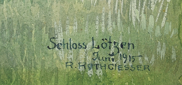 Richard Rothgiesser | Drei Parkansichten Schloss Lötzen (1915) | MutualArt