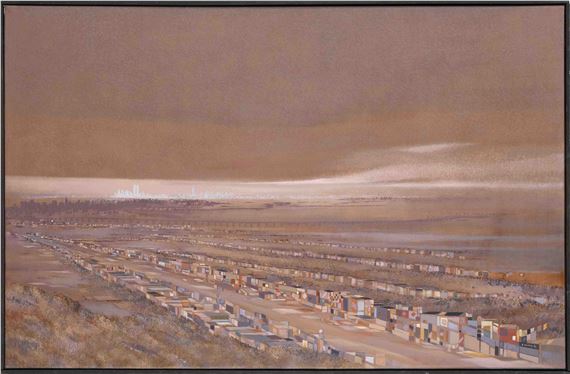 Gerhard Ausborn | Frithz Island: towards Manhattan'', landscape with ...