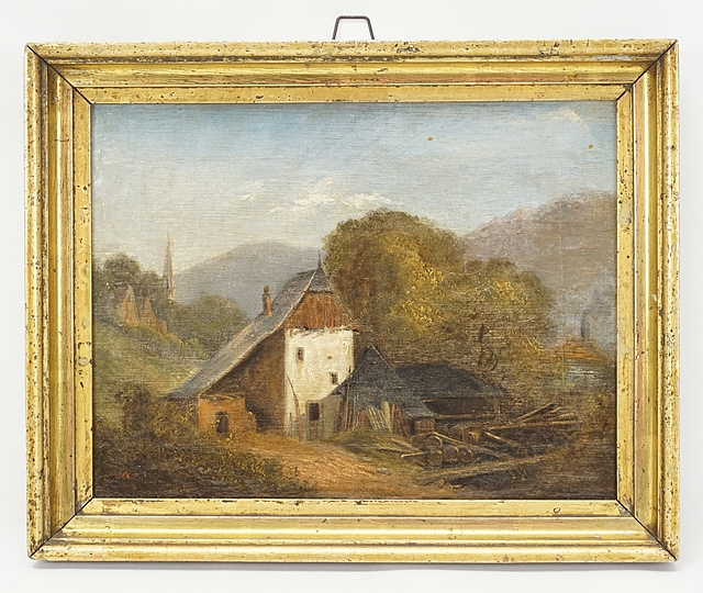 August Seidel | Gehöft in der Landschaft (1851) | MutualArt