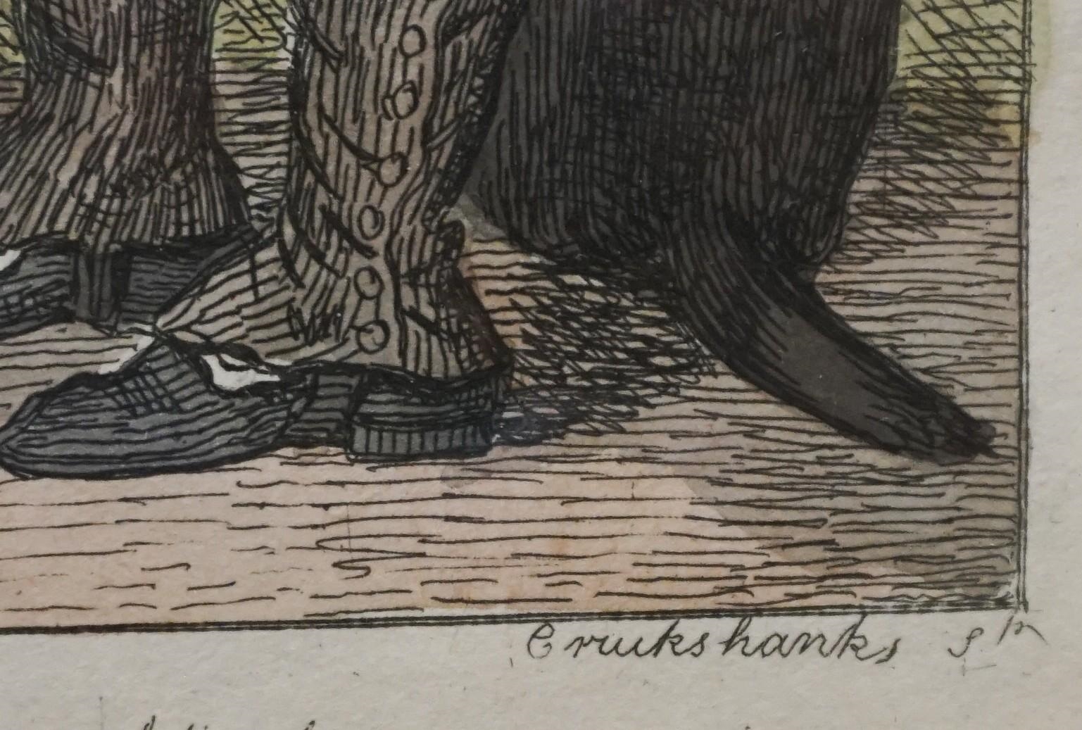 George Cruikshank | A Country Farmer and Waiter at Vauxhall' and ...