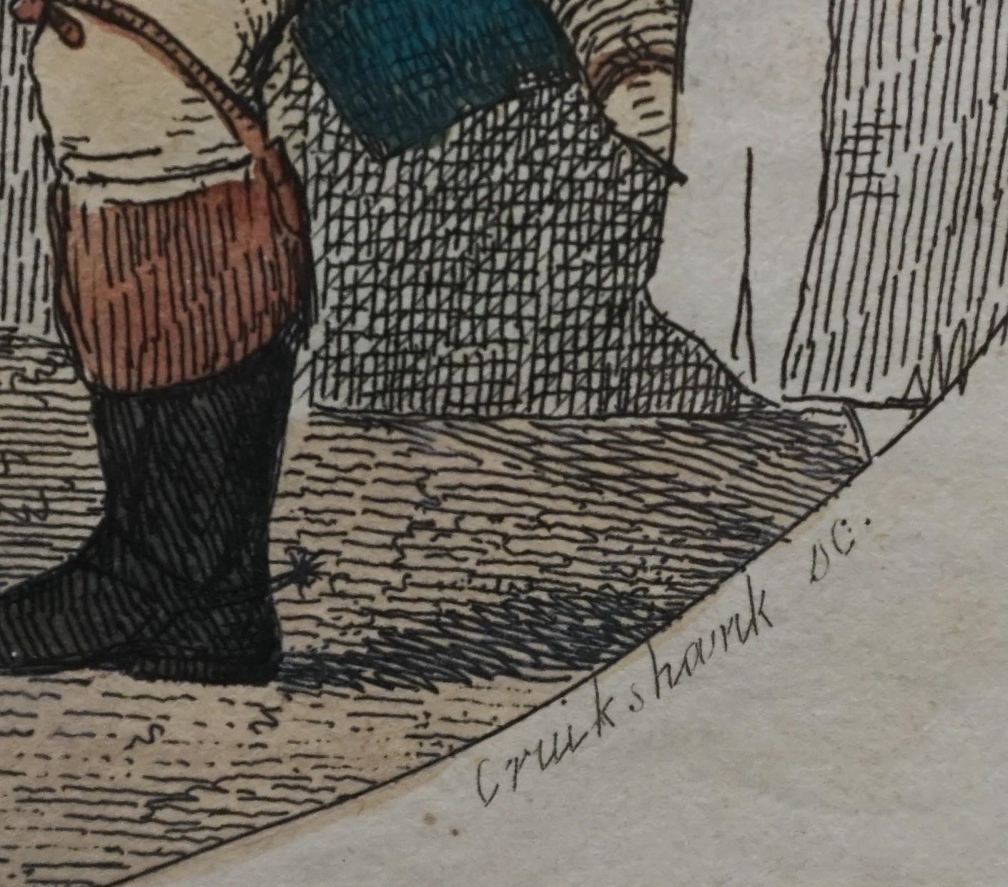 George Cruikshank | A Country Farmer and Waiter at Vauxhall' and ...