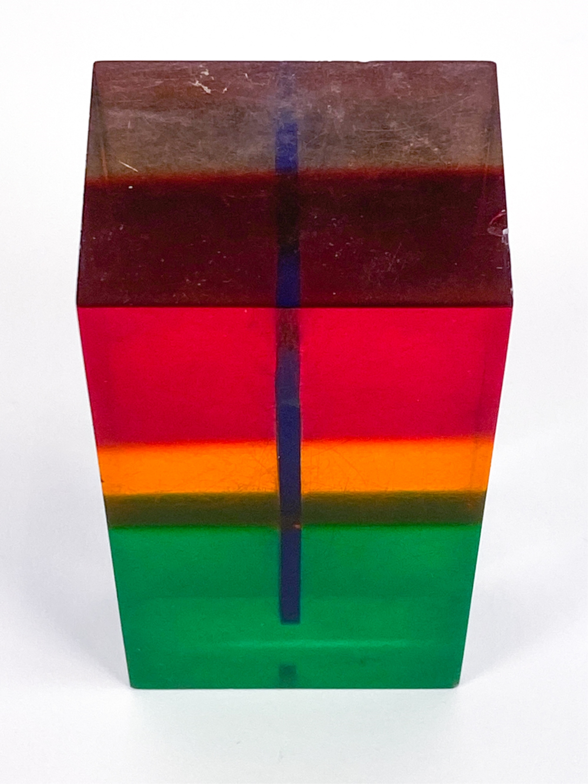 Merle Edelman | MERLE EDLEMAN ACRYLIC OP ART PAPERWEIGHT | MutualArt