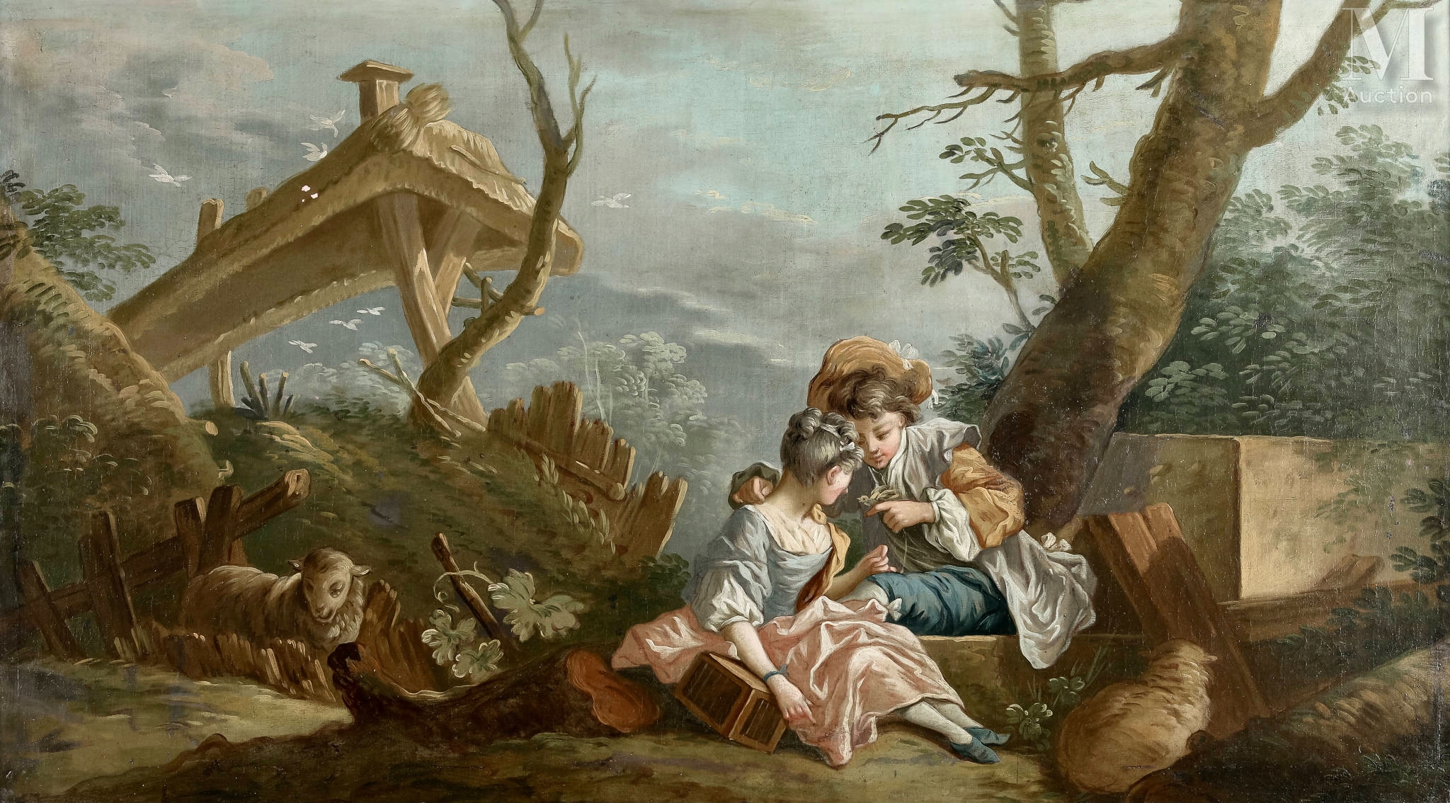 François Boucher | Pastorale à la grappe de raisin | MutualArt