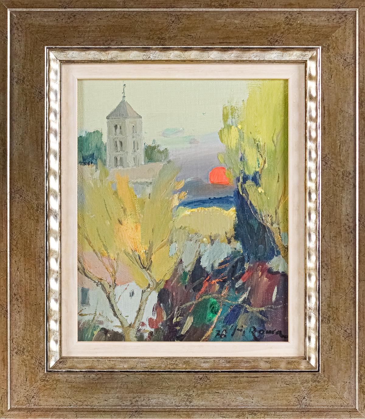 Lluis Roura | Paisaje con campanario | MutualArt