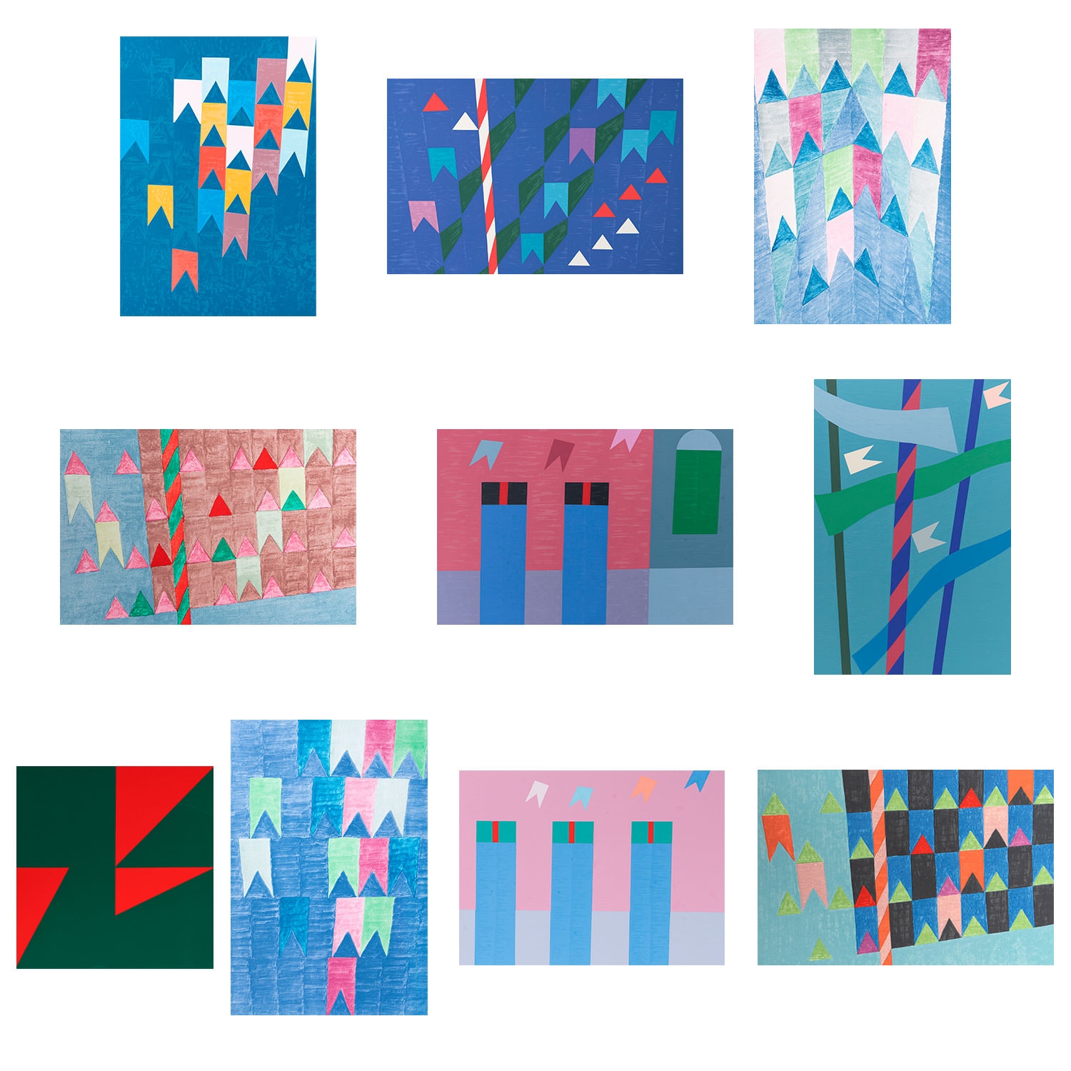 Alfredo Volpi | Bandeirinhas | MutualArt