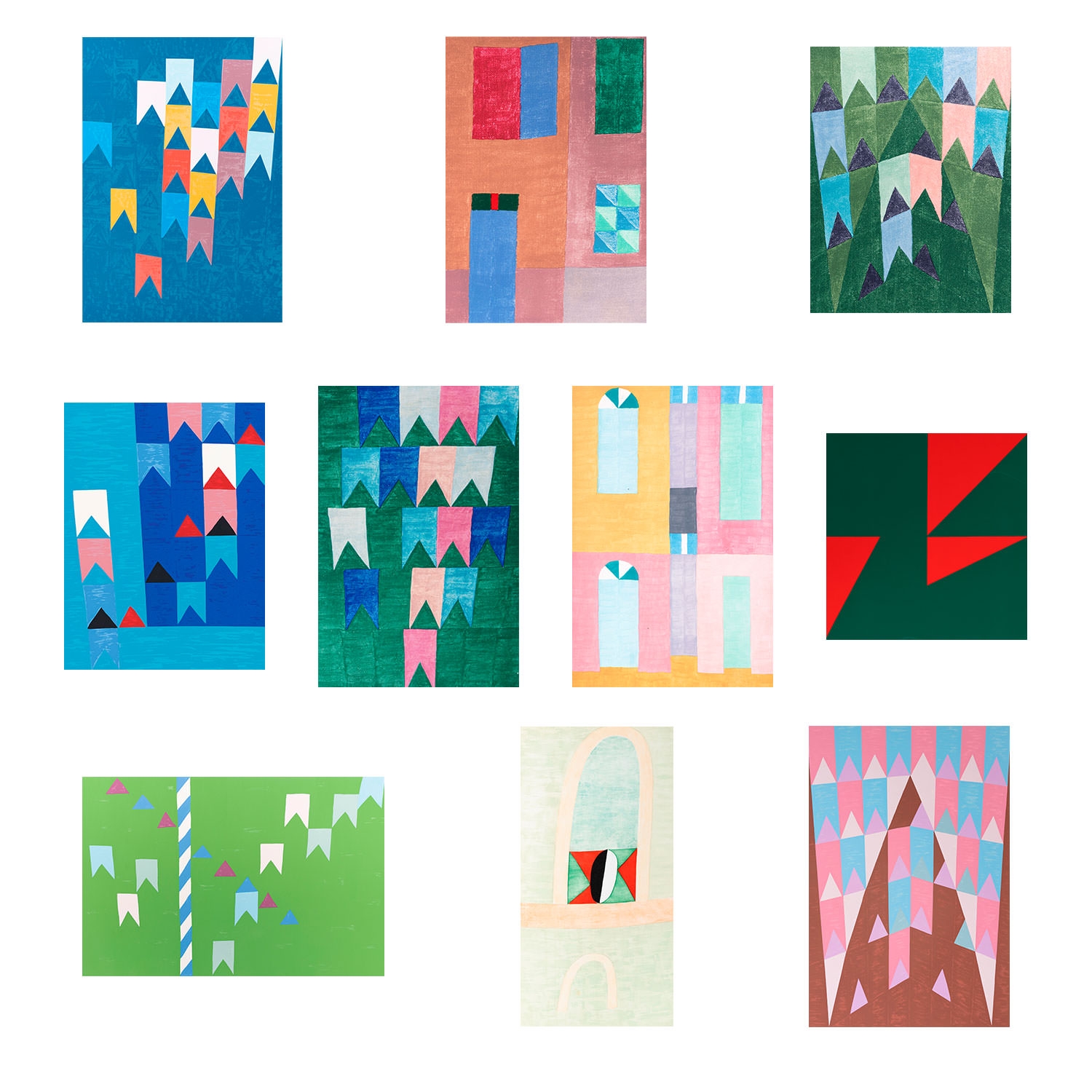 Alfredo Volpi | Bandeirinhas | MutualArt