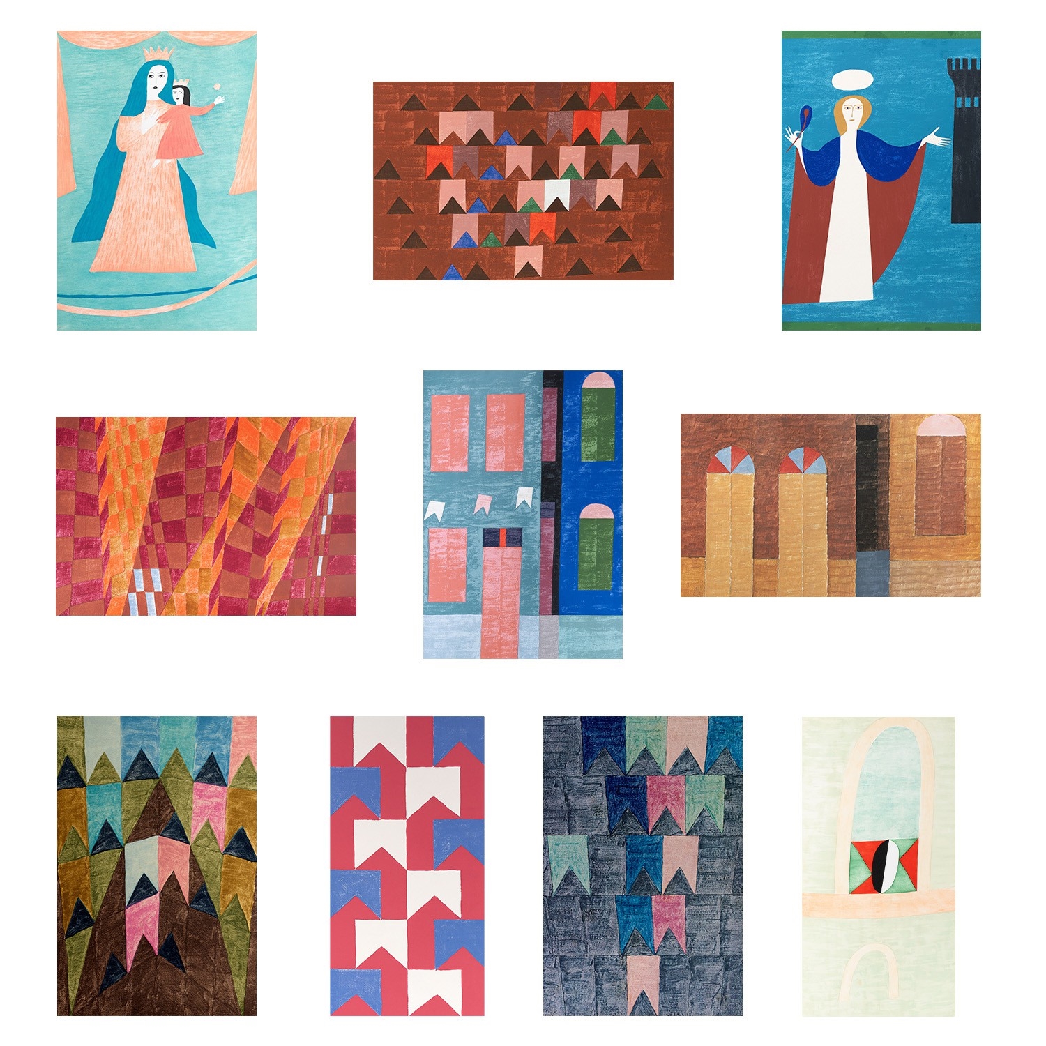 Alfredo Volpi | Madona com Menino | MutualArt