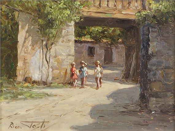 Riccardo Tosti | Giochi in cortile | MutualArt