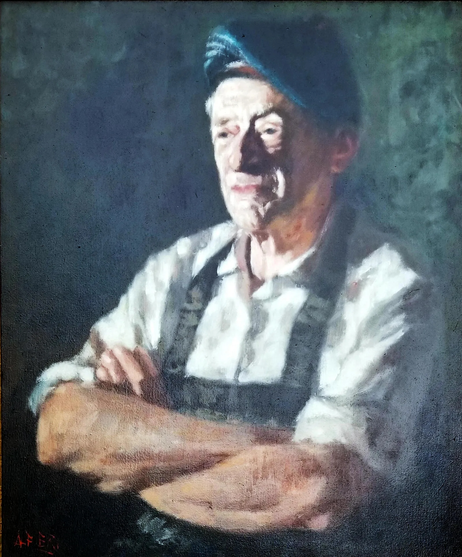 Philippe Alfieri | Man in Knitted Beret (1960s) | MutualArt