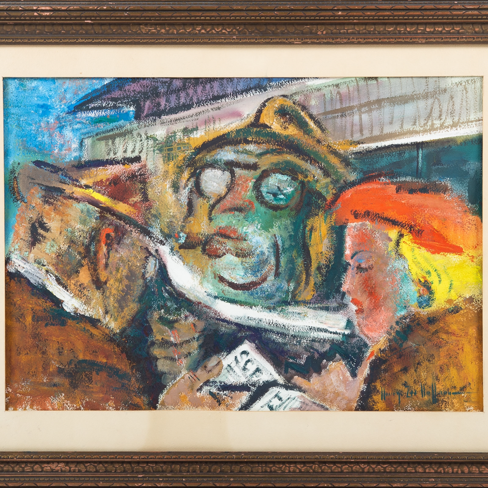 Harry Zee Hoffman | Trio at the Track (1964) | MutualArt