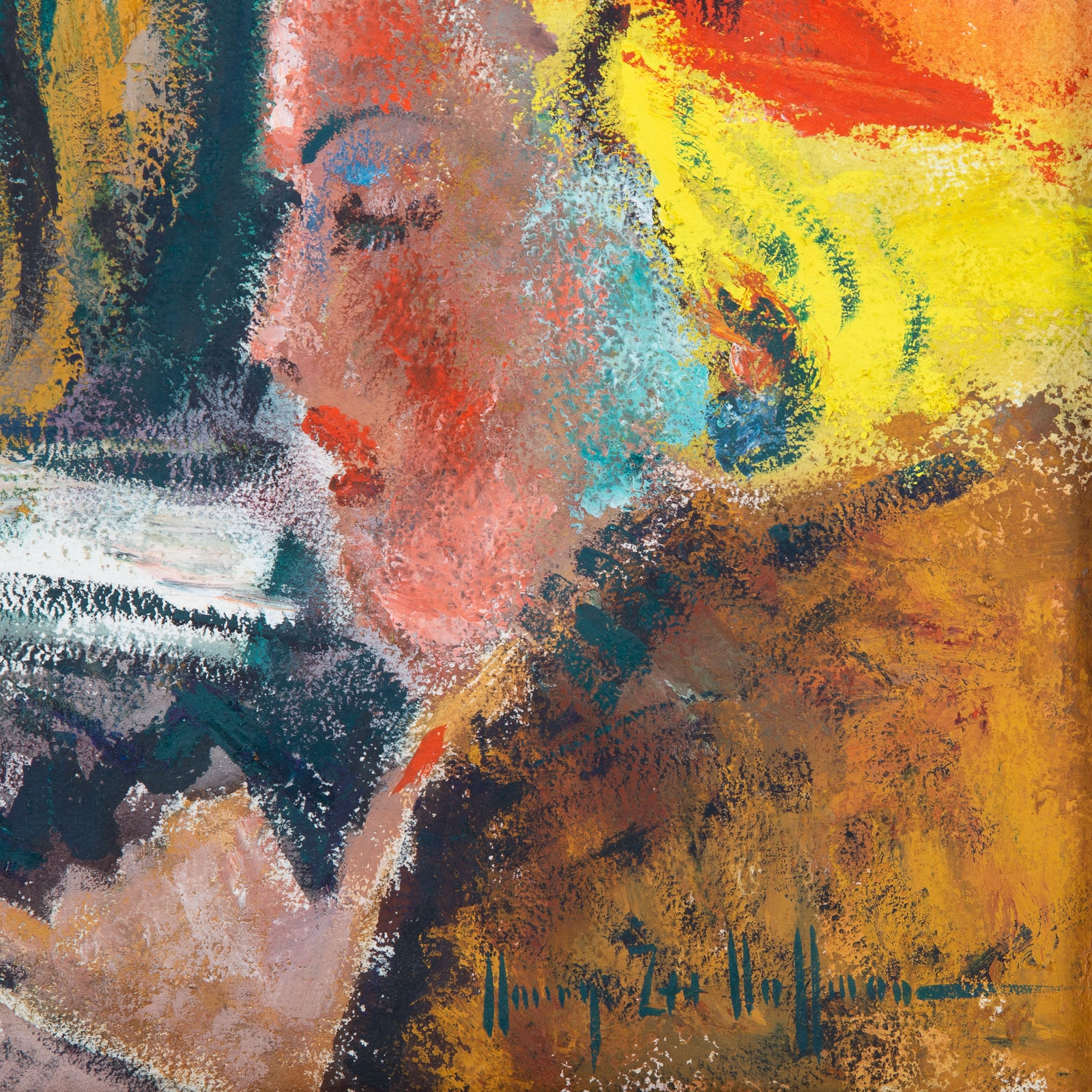 Harry Zee Hoffman | Trio at the Track (1964) | MutualArt