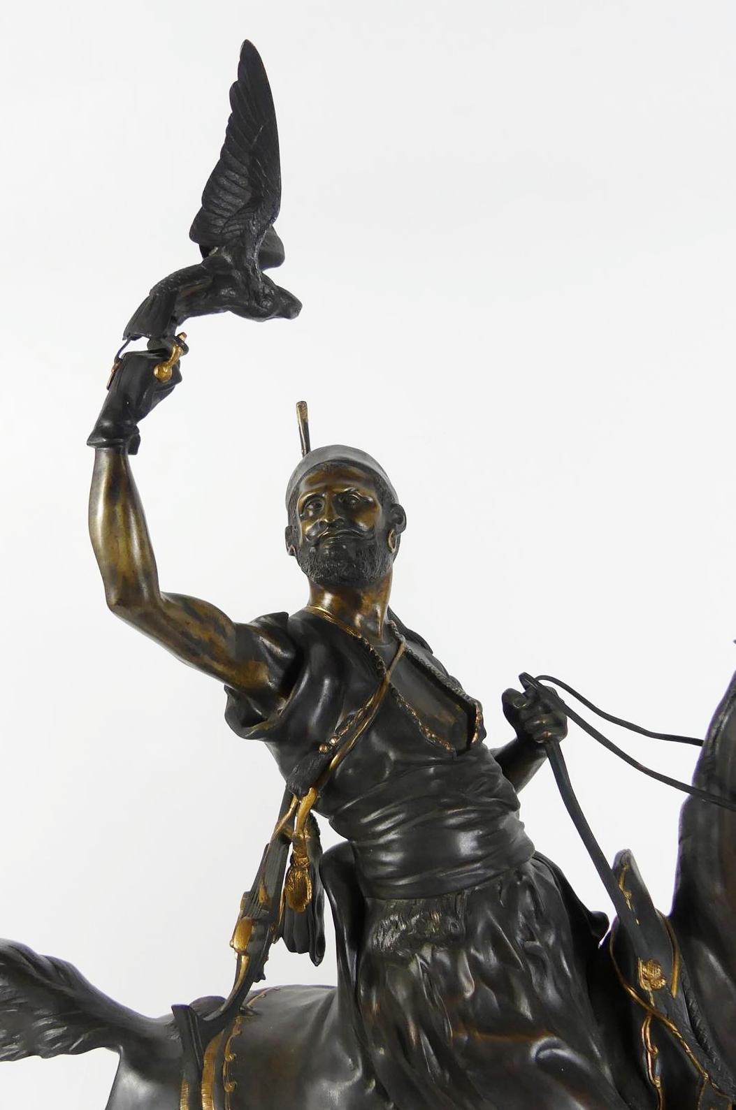 Pierre-Jules Mene | Le Fauconnier Arabe à Cheval | MutualArt