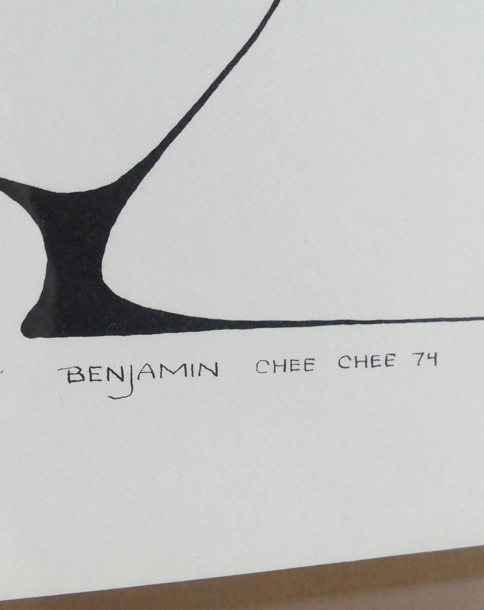Benjamin Chee Chee | Framed lithograph print (1974) | MutualArt