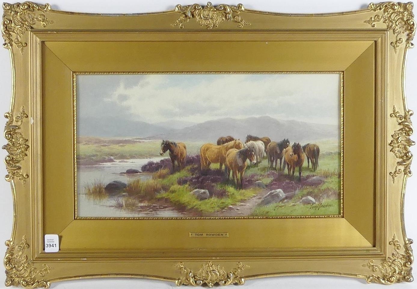 Thomas Rowden | Untitled: Horses in a Moorland Landscape | MutualArt