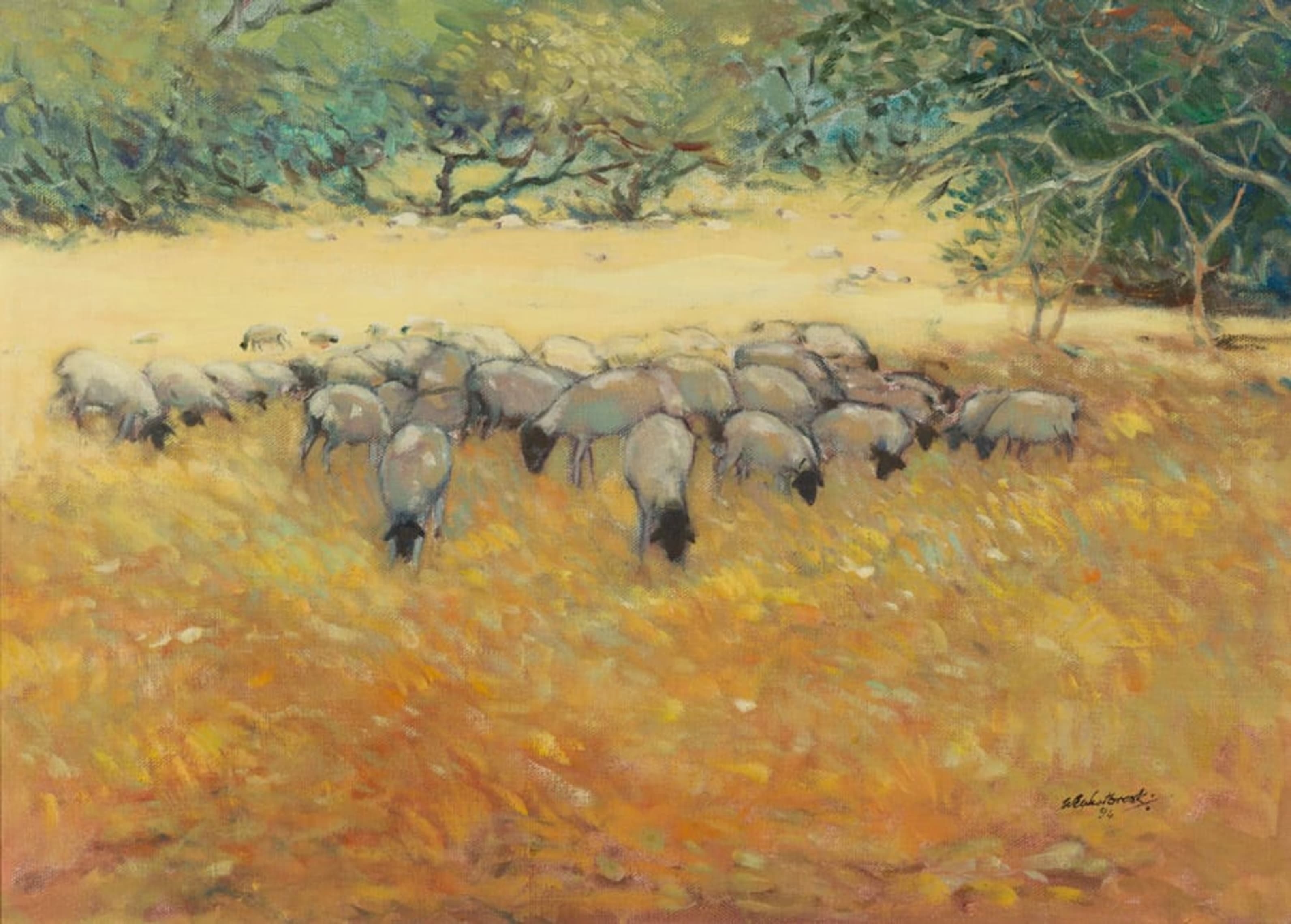 Walter Edward Westbrook | Sheep Grazing | MutualArt