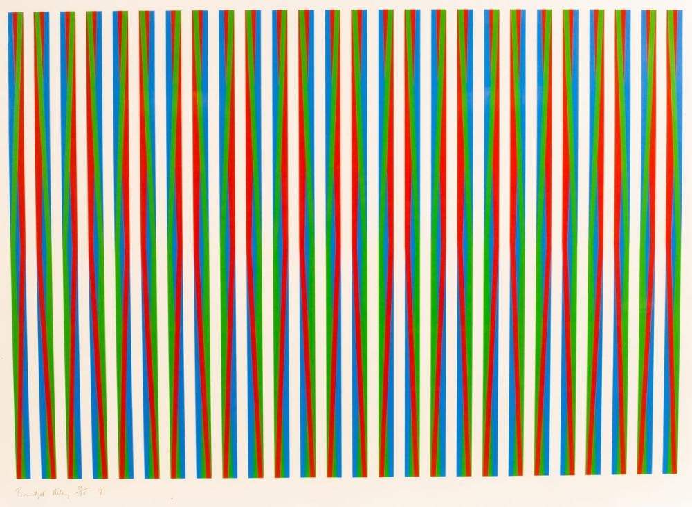 Bridget Riley | Firebird (Schubert 9)/signed, numbered 53 | MutualArt